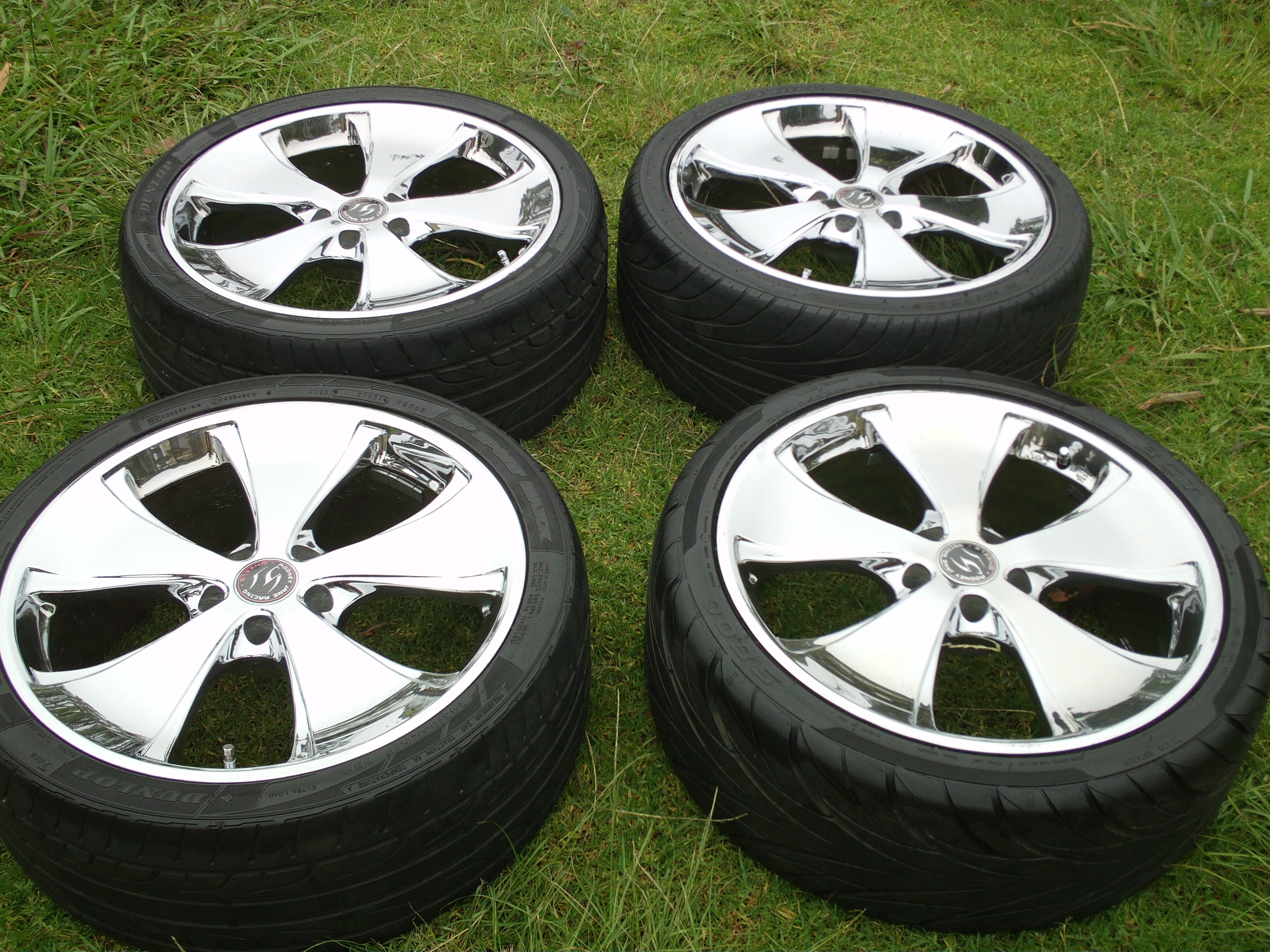 19" Rodney Jane Racing Chrome Wheels And Tyres - For Sale (Private Car ...