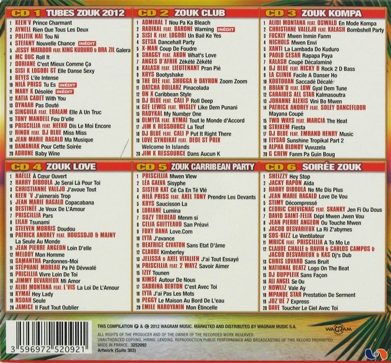 Radical Web Sound - Ver Tópico - La plus grande soirée zouk (6Cd's) 2012